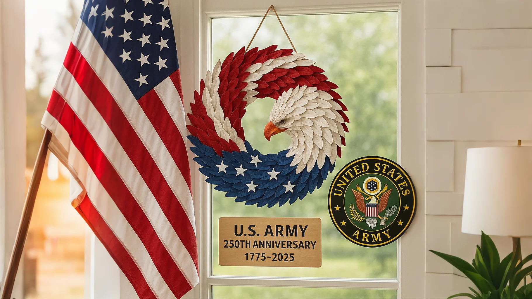 Honor the U.S. Army's 250th Anniversary with a Handcrafted Eagle Wreath ...